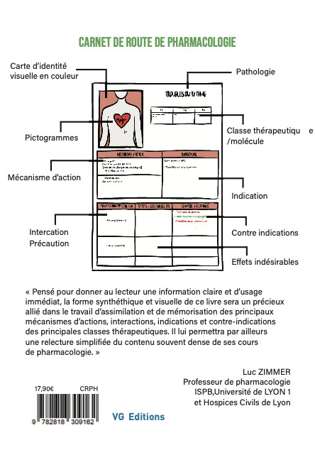 Carnet de route de Pharmacologie, 2023, Jérémie assayag, VG éditions