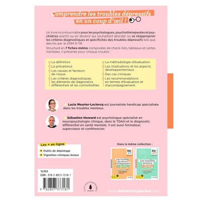 Mon mémo psy - Les troubles dépressifs en 35 visuels, 2026, Lucie ...